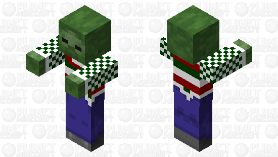 Christmas sweater zombie Minecraft Mob Skin