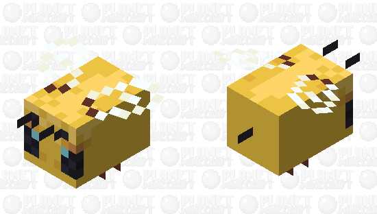 Yellow Bee Minecraft Mob Skin