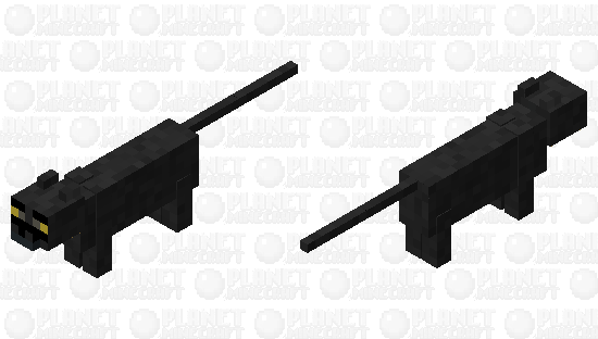 Black Leopard/Jaguar Minecraft Mob Skin