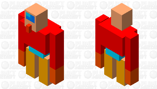 Among Us On Control Of Iron Golem - Mod Minecraft Skin - Original ...