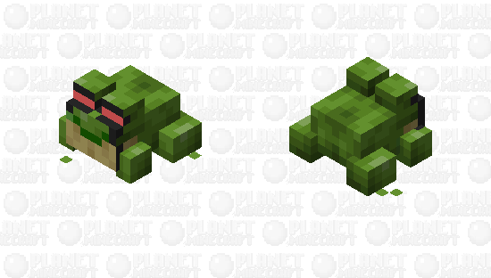 Magma dripping eyes - Frog Minecraft Mob Skin