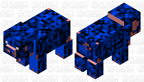 Puerco Azul Minecraft Mob Skin