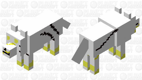 Cream wolf Minecraft Mob Skin