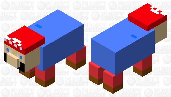 pig Mario Minecraft Mob Skin