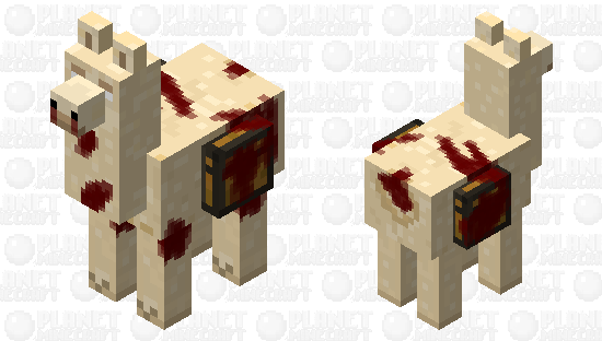 BLOODY LLAMA Minecraft Mob Skin