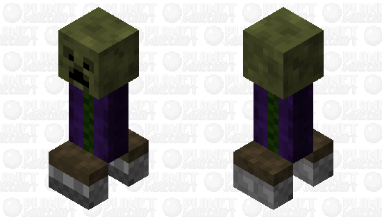 "Witch's Apprentice" Creeper (Swamp Biome Variant) Minecraft Mob Skin