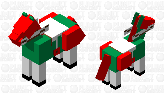 Candy cane horse colors Minecraft Mob Skin