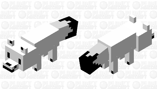 White fox Minecraft Mob Skin