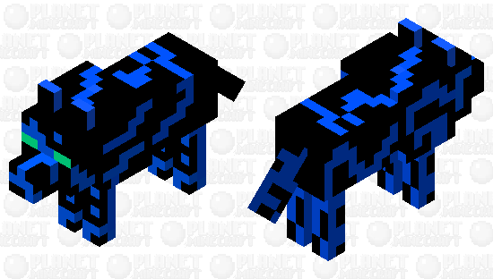 Cyber Dog (Blue) Minecraft Mob Skin