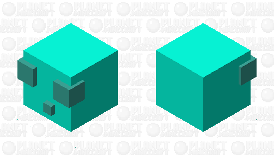 cyan Minecraft Mob Skin