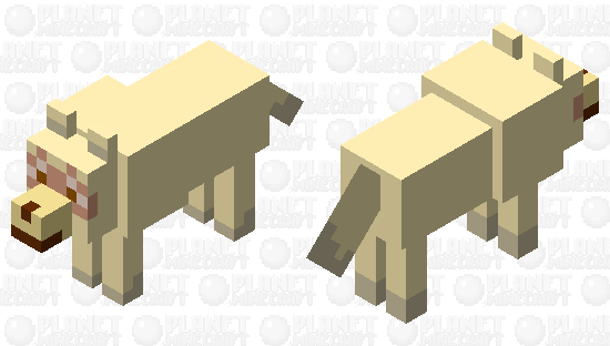 Dog Mod: Beige Dog Minecraft Mob Skin