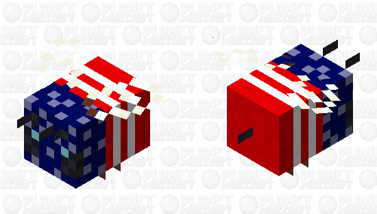 Patriotic Bee Minecraft Mob Skin