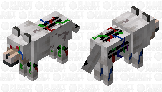 withered wolf Minecraft Mob Skin