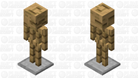 Armor stand with a head Minecraft Mob Skin