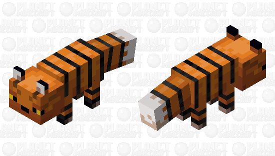 Small Tiger Minecraft Mob Skin