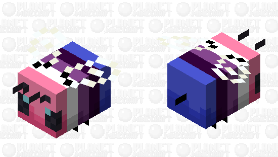 Colored Bee Minecraft Mob Skin