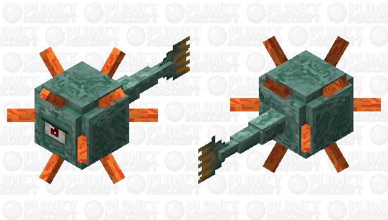 Detailed Guardian Minecraft Mob Skin