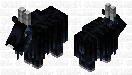 Inverted goat Minecraft Mob Skin