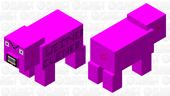 Wiener Cleaner Pig Minecraft Mob Skin