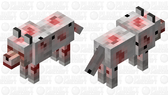 Infected Wolf Minecraft Mob Skin
