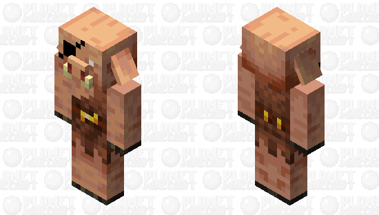 OUTCASTED PIGLIN MERCHANT Minecraft Mob Skin