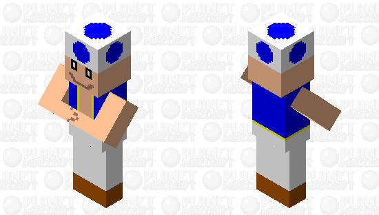 toad azul (super mario) Minecraft Mob Skin