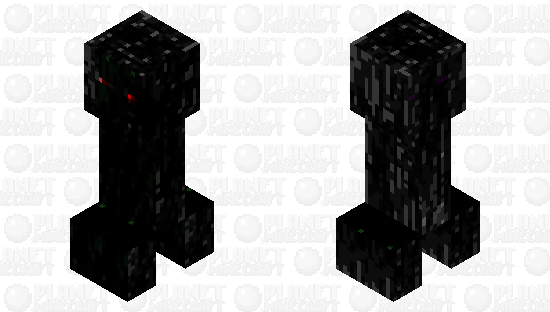 Black Creeper Minecraft Mob Skin