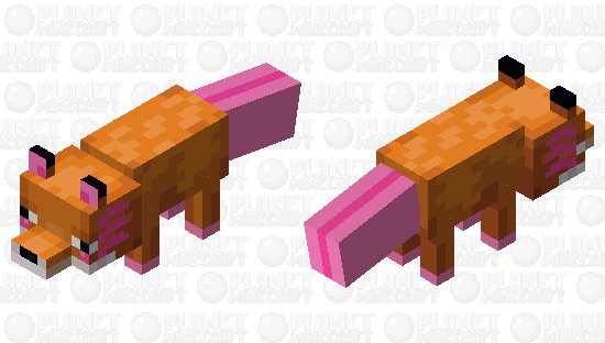 foxolotl (made by sister) Minecraft Mob Skin