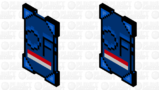 Blue Optifine Cape Minecraft Mob Skin