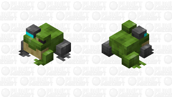 Cyborg Frog Minecraft Mob Skin