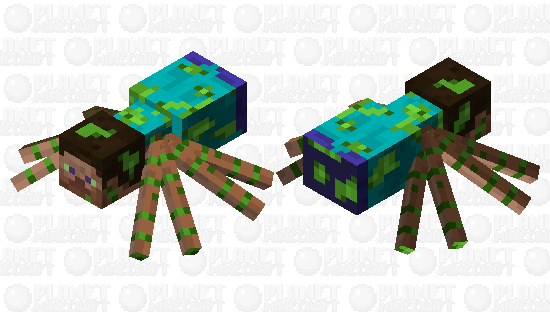 Poisonous spider Steve Minecraft Mob Skin