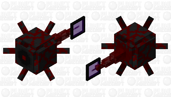 Demonic Creature coming out of Nether Portal Minecraft Mob Skin