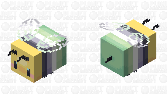 Aro Bee Minecraft Mob Skin