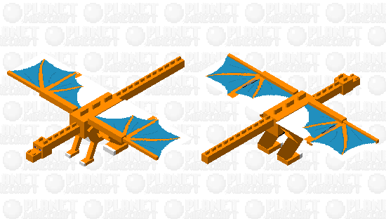 Charizard dragon Minecraft Mob Skin