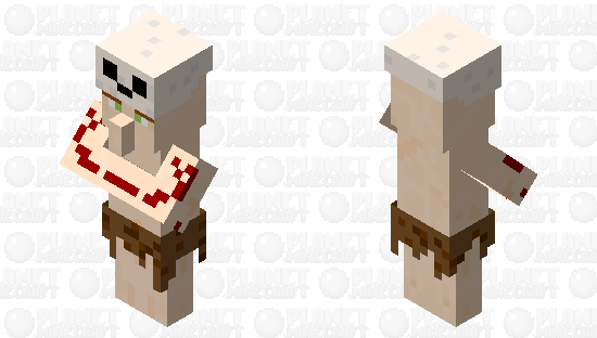Cave villager (village tribe) Minecraft Mob Skin