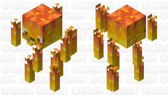 Calcifer (Ghibli's Howl's Moving Castle -2004) Minecraft Mob Skin