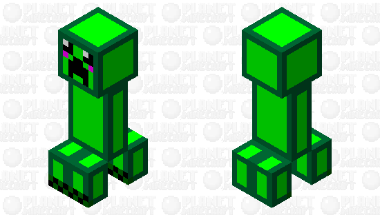 Cutie Simple Creeper (Normal Resolution) Minecraft Mob Skin