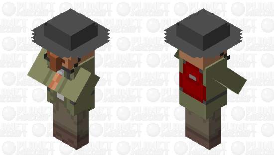 bare bones hiking(?) villager Minecraft Mob Skin