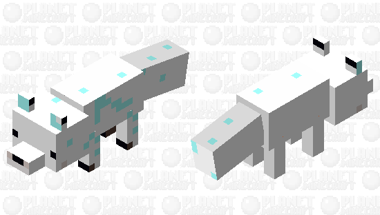 Arctic fox Minecraft Mob Skin