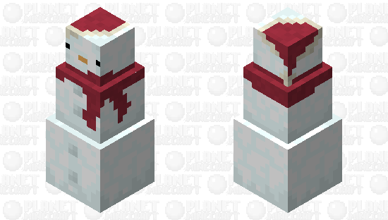 Cute Christmas Snowman Minecraft Mob Skin
