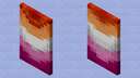 Bisexual Pride Flag Cape Minecraft Mob Skin