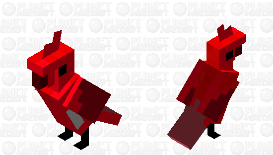 Cardinal (male crest down) Minecraft Mob Skin