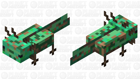 Algae axolotl Minecraft Mob Skin
