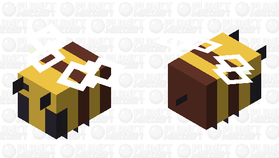 over simplified bee Minecraft Mob Skin