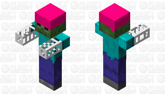 Reworked Zombie Model (WIP) Minecraft Mob Skin