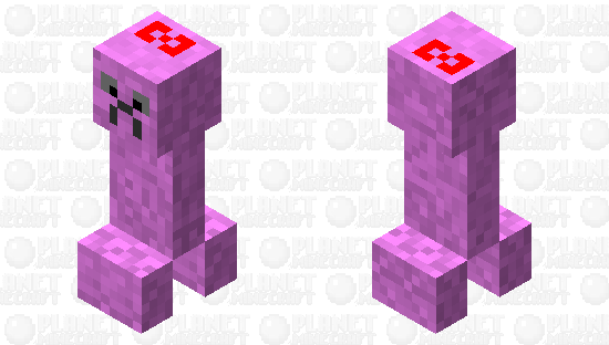 Pink Creeper Minecraft Mob Skin