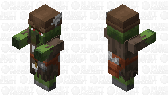 Plains Fletcher Zombie Villager (1.14) Minecraft Mob Skin