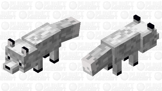 Silverfox Minecraft Mob Skin