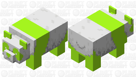 Green Panda Minecraft Mob Skin
