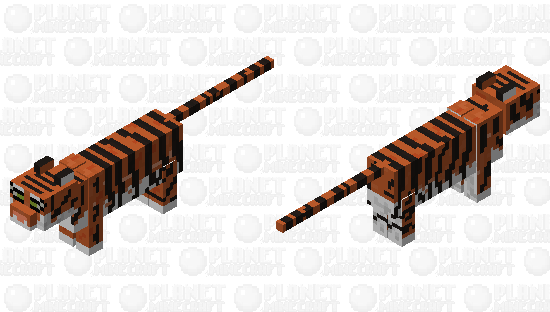 Royal Bengal Tiger Minecraft Mob Skin